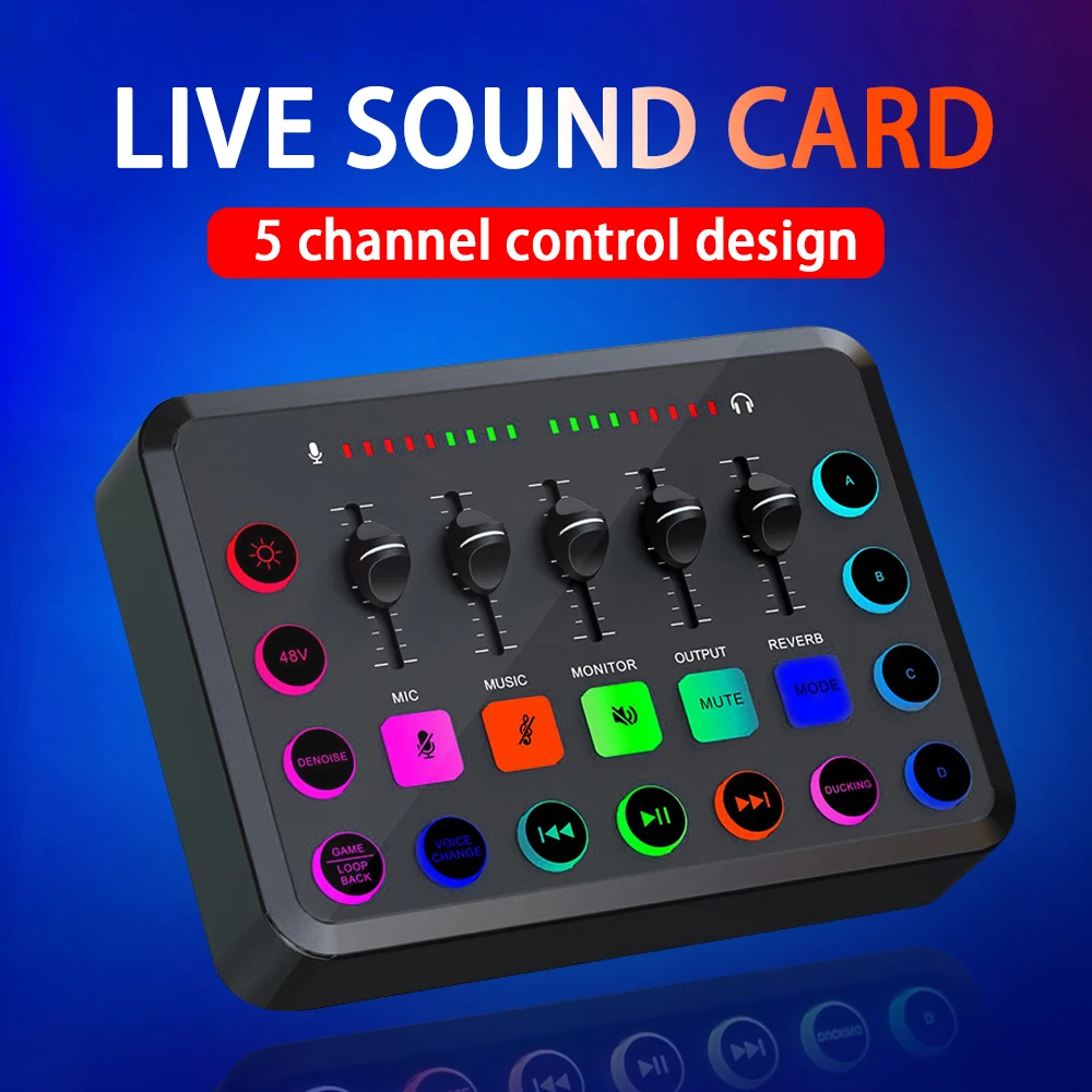 F11-Live-sound-Gaming-Audio-Mixer-Streaming-4-Channel-RGB-Mixer-with ...