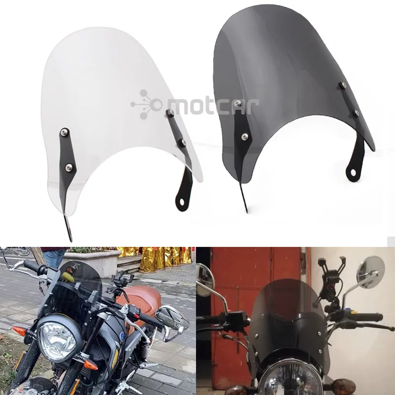 Universal-Fit-2colors-ABS-Motorcycle-Headlight-High-Windshield-Wind ...
