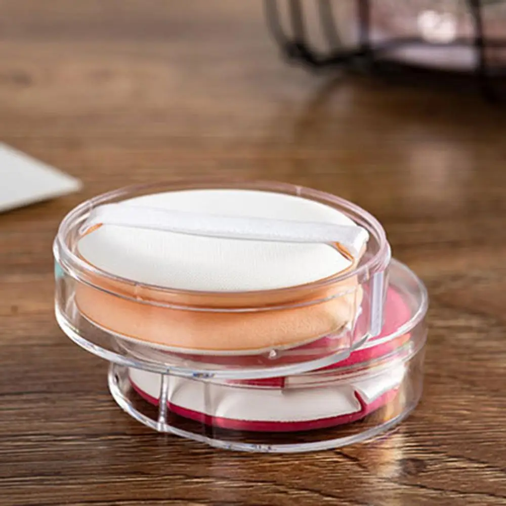 45-Mini-Transparent-Square-Round-Cosmetic-Puff-Box-BB-Cream-Powder ...