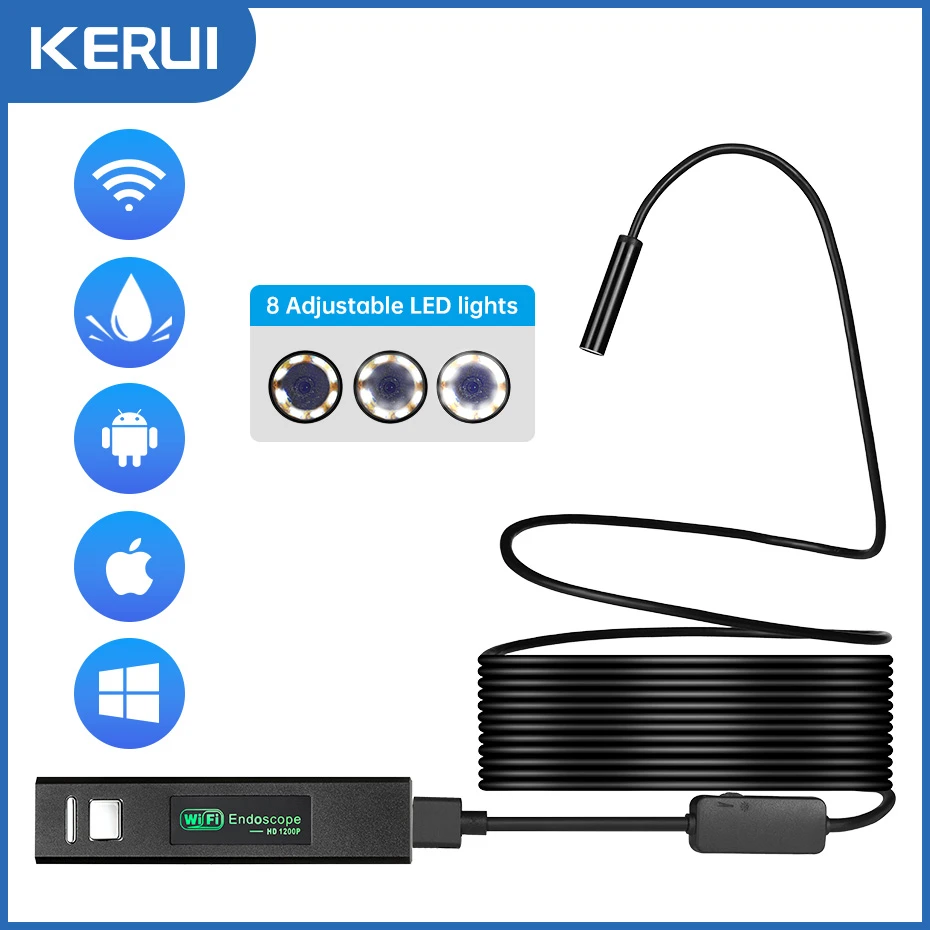 Usb Endoscope Waterproof Inspection Camera - Mini Endoscope Camera Wifi ...
