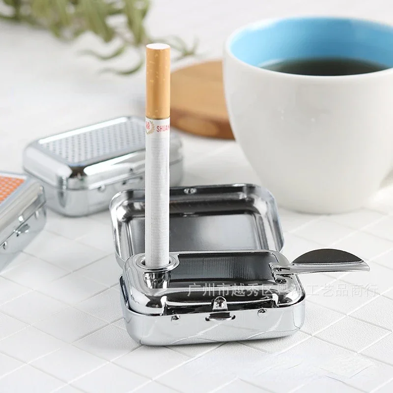 Mini-Portable-Metal-Cigarette-Ashtray-Fashion-Ashtray-wiht-Lockable-Lid ...