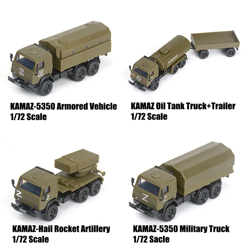 1-72-Russia-KAMAZ-5350-Military-Truck-Assembly-Puzzle-Model-Rocket ...
