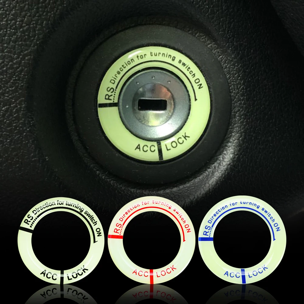 Night-Luminous-Car-Ignition-Key-Ring-Stickers-3D-Decals-for-CITROEN-C1 ...