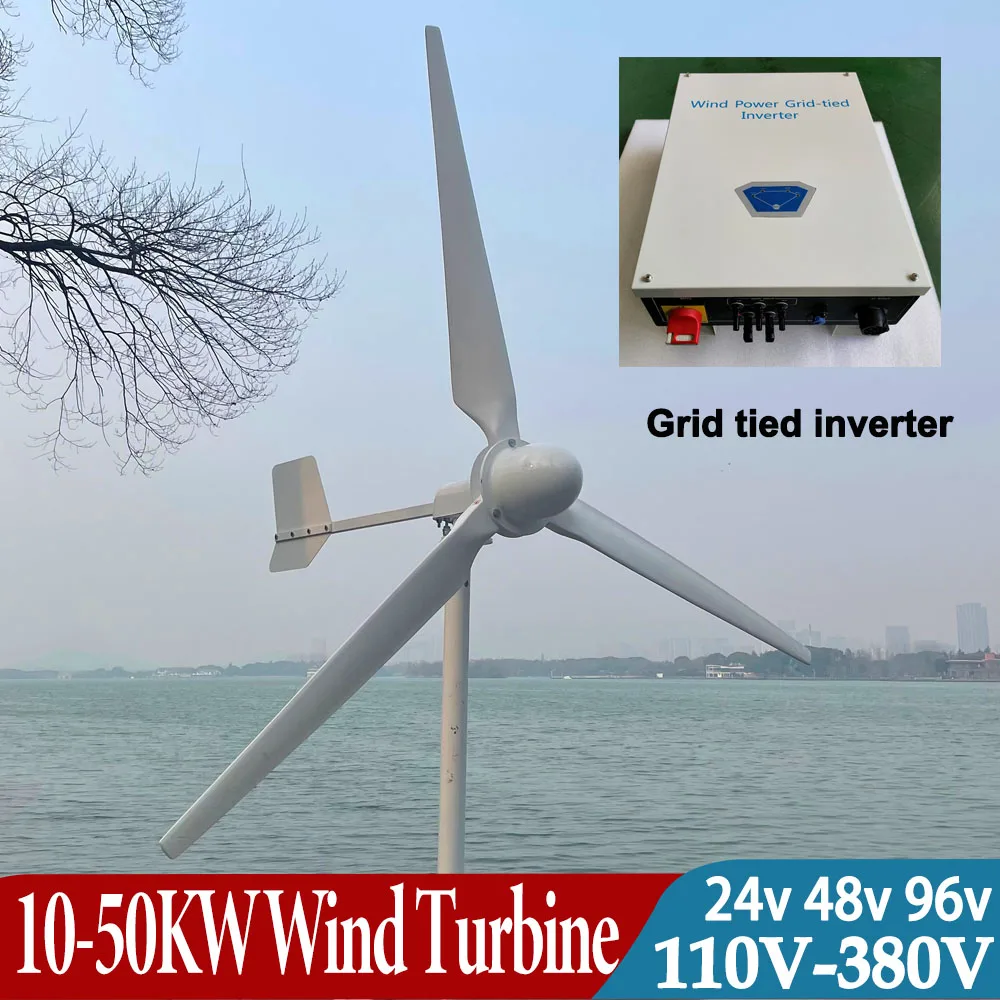 10KW-20KW-30KW-Wind-Turbine-Generator-Household-Wind-Power-24V-48V-96V ...