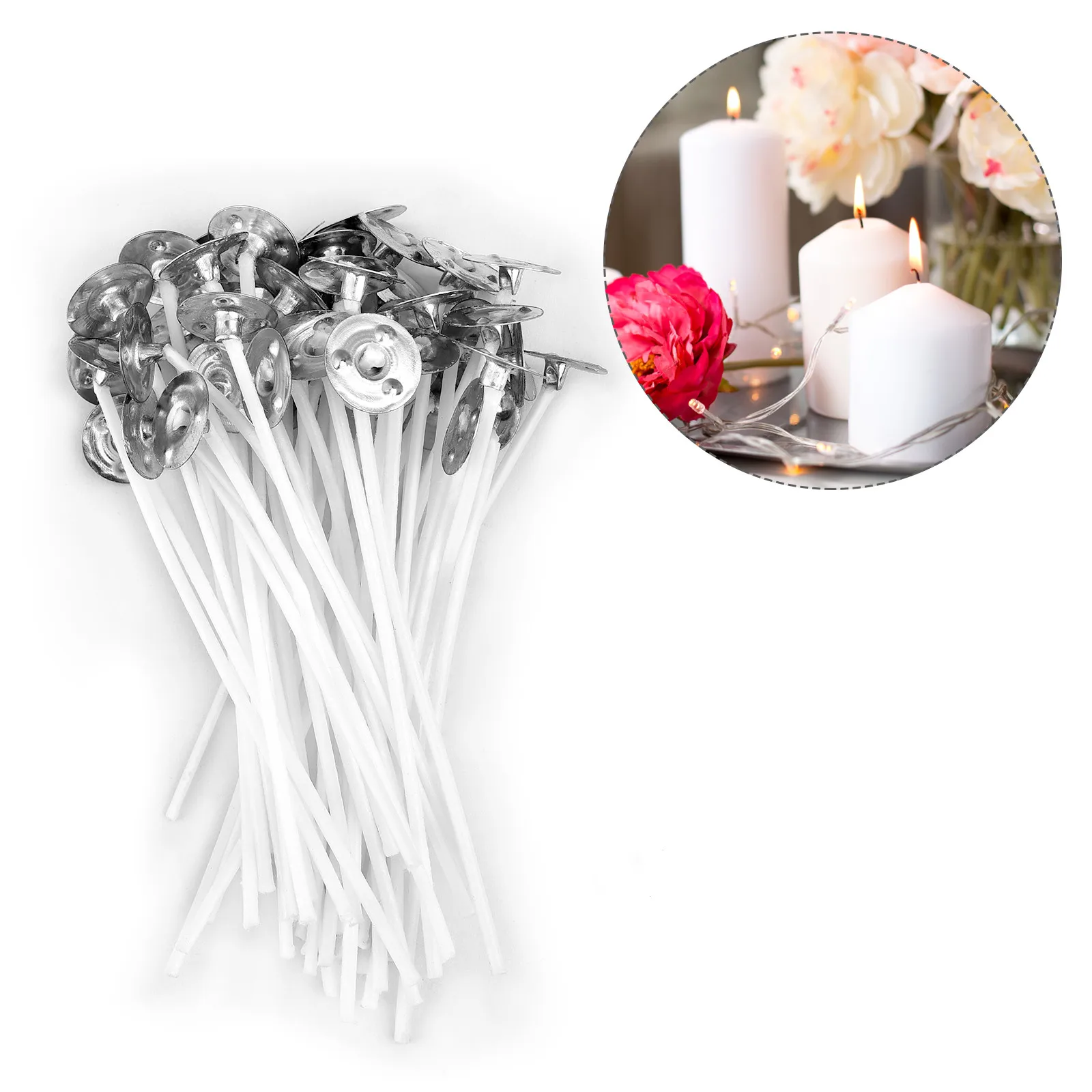 2-6-20cm-50-PCS-100-PCS-Candle-Wicks-Smokeless-Wax-Pure-Cotton-Core-For ...