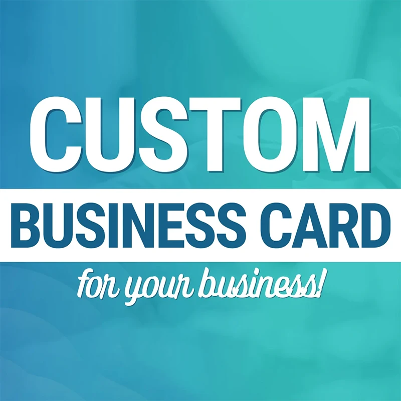 Custom Business Cards Personalized Logo Color Thank You Christmas ...