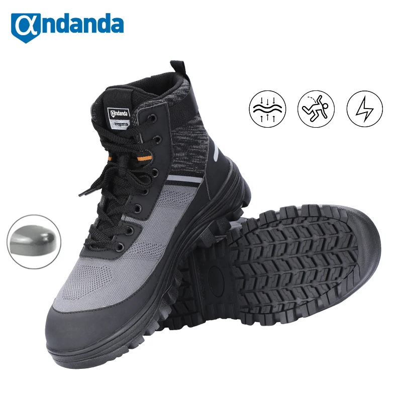 Andanda-Men-s-Safety-Shoes-Anti-smash-Work-Shoes-Puncture-Proof-Kevlar ...