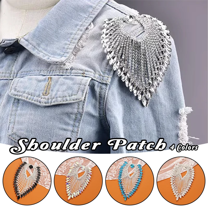 2025 New Fashion Epaulet Rhinestone Shoulder Board Men Women Shoulder ...