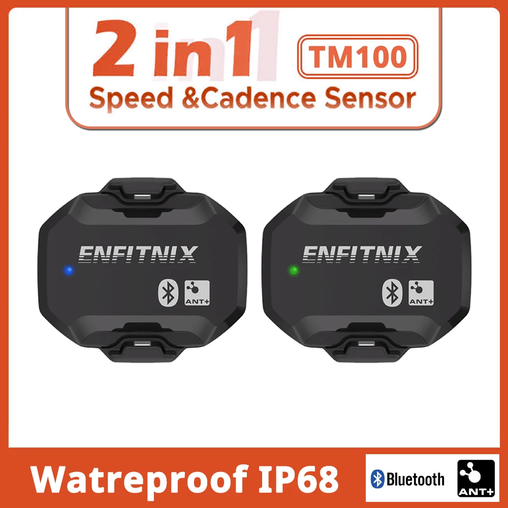 Bike Speed Cadence Sensor ANT+ Bluetooth GPS Cycling Computer Dual ...