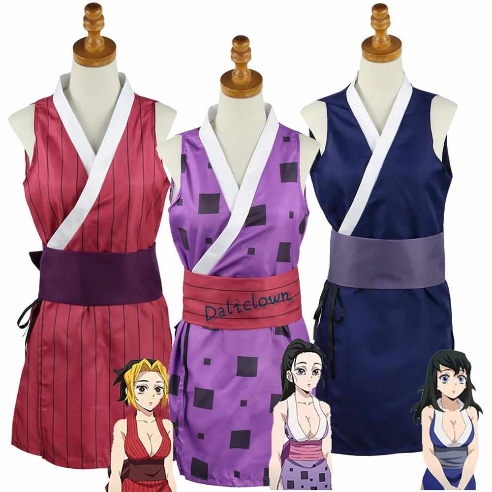 Anime-Hinatsuru-Makio-Suma-Cosplay-Costume-Uzui-Tengen-Wives-Kimono ...