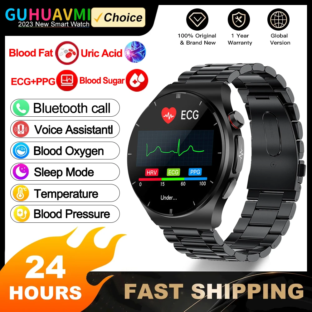 Reloj-inteligente-ECG-PPG-de-grado-m-dico-para-hombre-Smartwatch-deportivo-con-pantalla ...