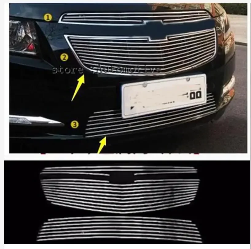 2009-2013-for-Chevrolet-Cruze-3-pcs-TOP-Quality-Stainless-steel-Car ...