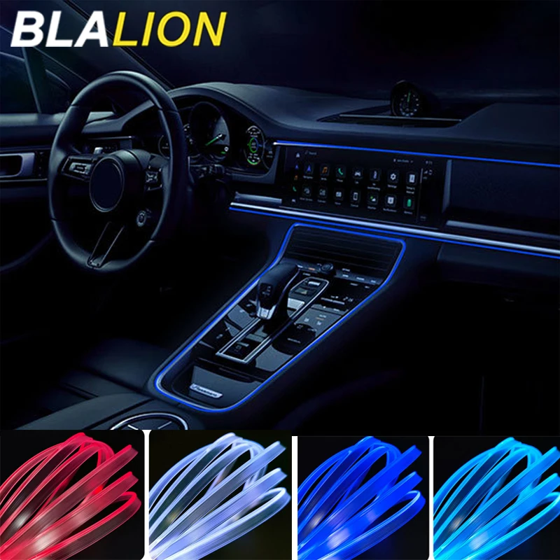 BLALION-5M-Car-Interior-Atmosphere-Lighting-LED-Strip-5V-Flexible-EL ...