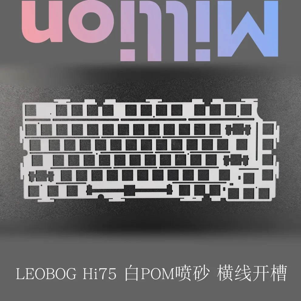 LEOBOG-Hi75-Keyboard-Plate-Aluminum-FR4-POM-White-Black-Plate-mounted ...