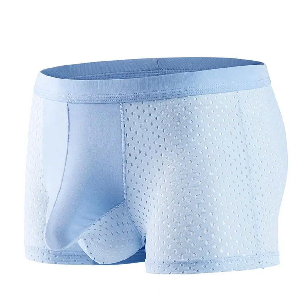 Plus-Size-Men-Boxers-Elephant-Nose-Thin-Seamless-Ice-Silk-Hollow-Mesh ...