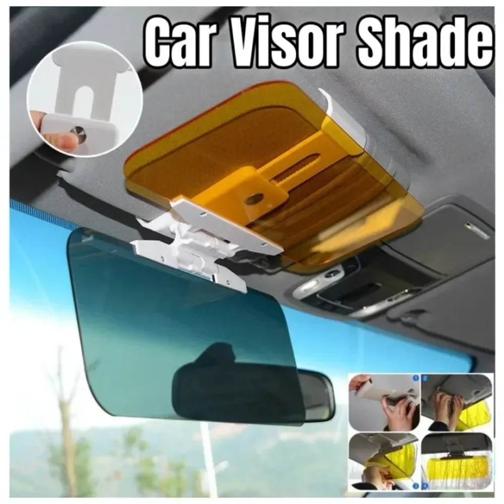 Car Visor HD Mirror Day Night Anti-dazzle Eye Protection Reduces UV ...