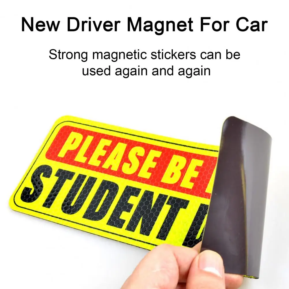 New-Driver-Magnet-for-Car-Reflective-Car-Stickers-Essential-Magnetic ...