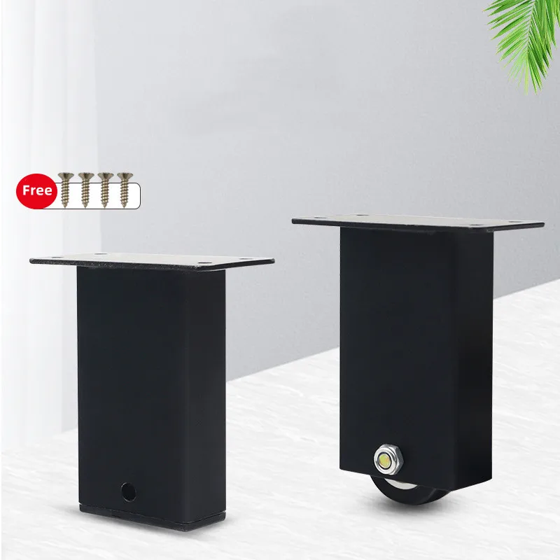 1Pcs-Removable-Table-Feet-Metal-Sofa-Feet-With-WheelsTV-Cabinet-Support ...