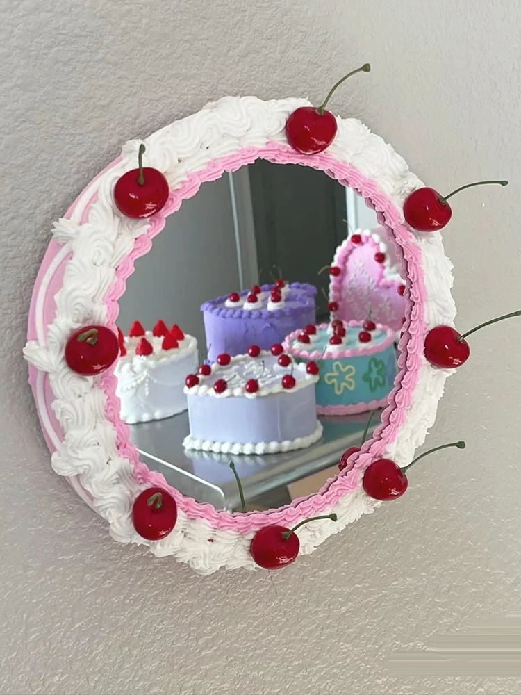 Circular-Heart-Acrylic-Mirror-Cake-Toppers-Baking-Cake-Disc-Tray-DIY ...