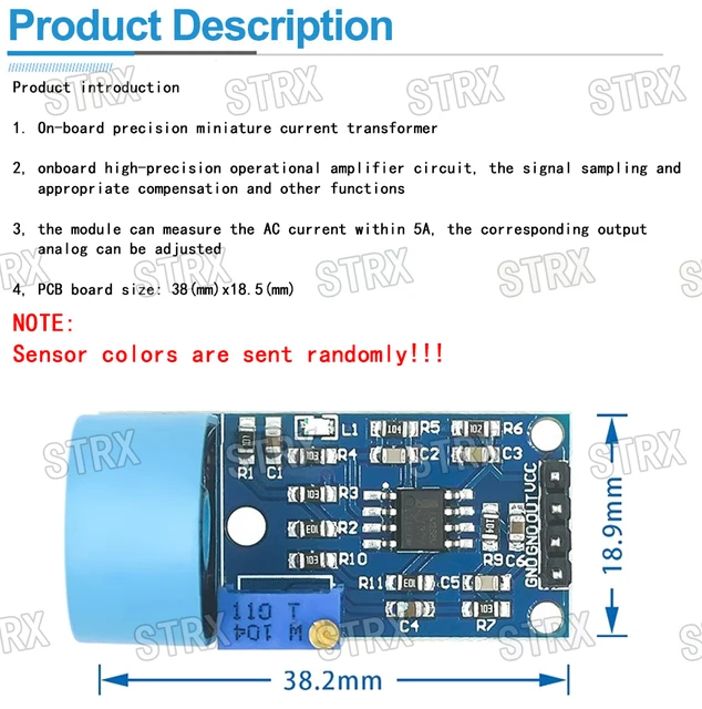 ZMPT101 2mA Active Single Phase Voltage Transformer Module AC Output ...