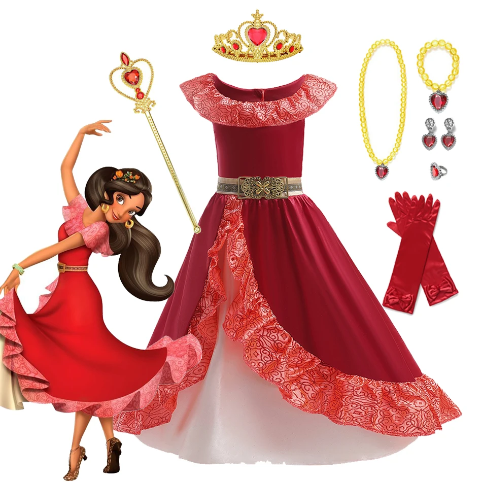 Elena-Of-Avalor-Princess-Costume-Girl-Disney-Anime-Role-Play-Clothes ...