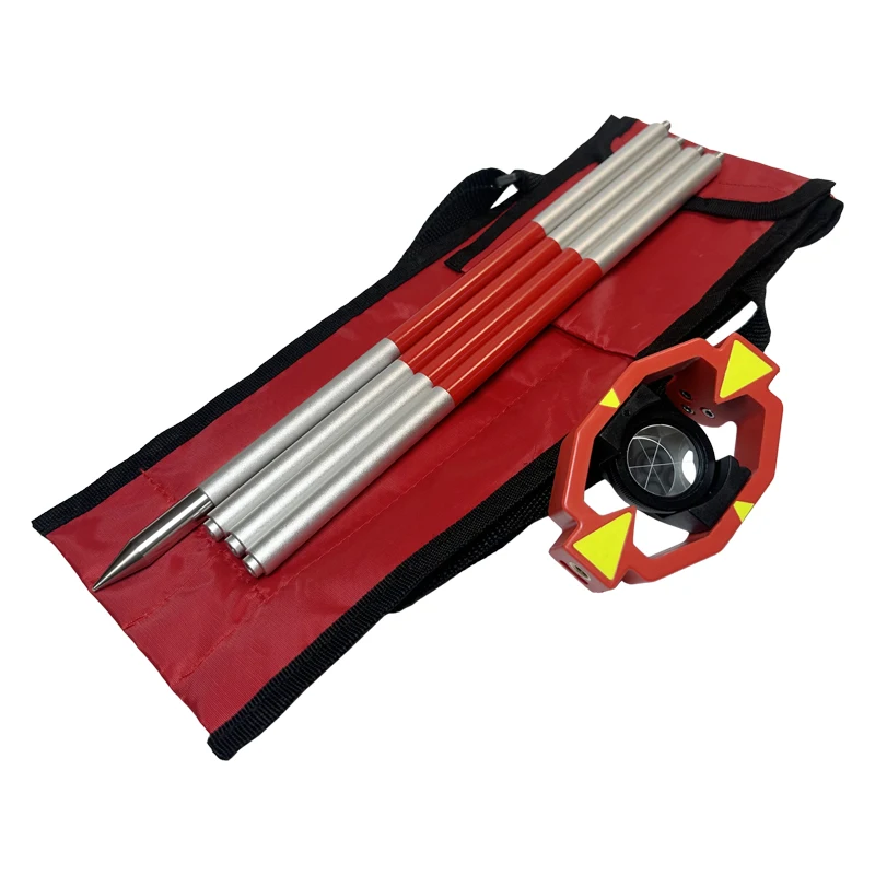 Mini-Prism-Silver-Coated-Offset-0mm-With-4-Poles-Surveying-Prism-For ...