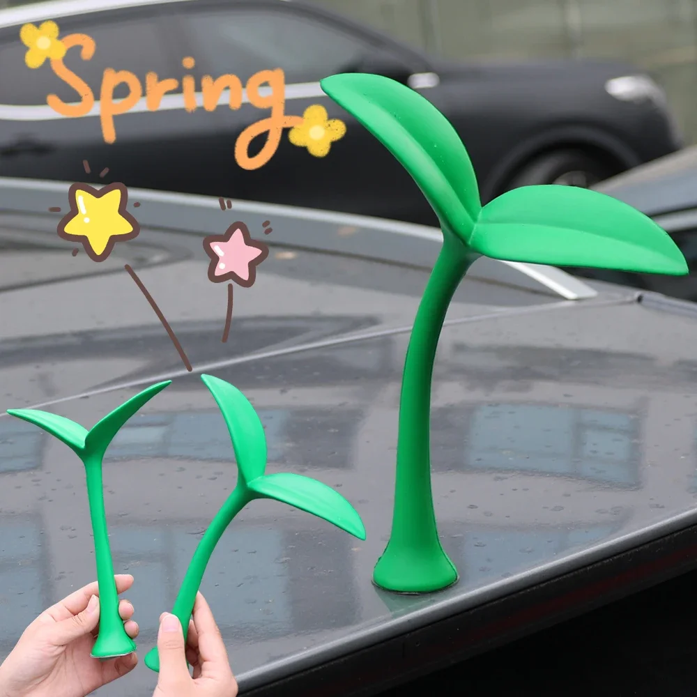 Car-Ornaments-3D-Car-Roof-Decoration-Stickers-Bean-Sprout-Seedlings ...