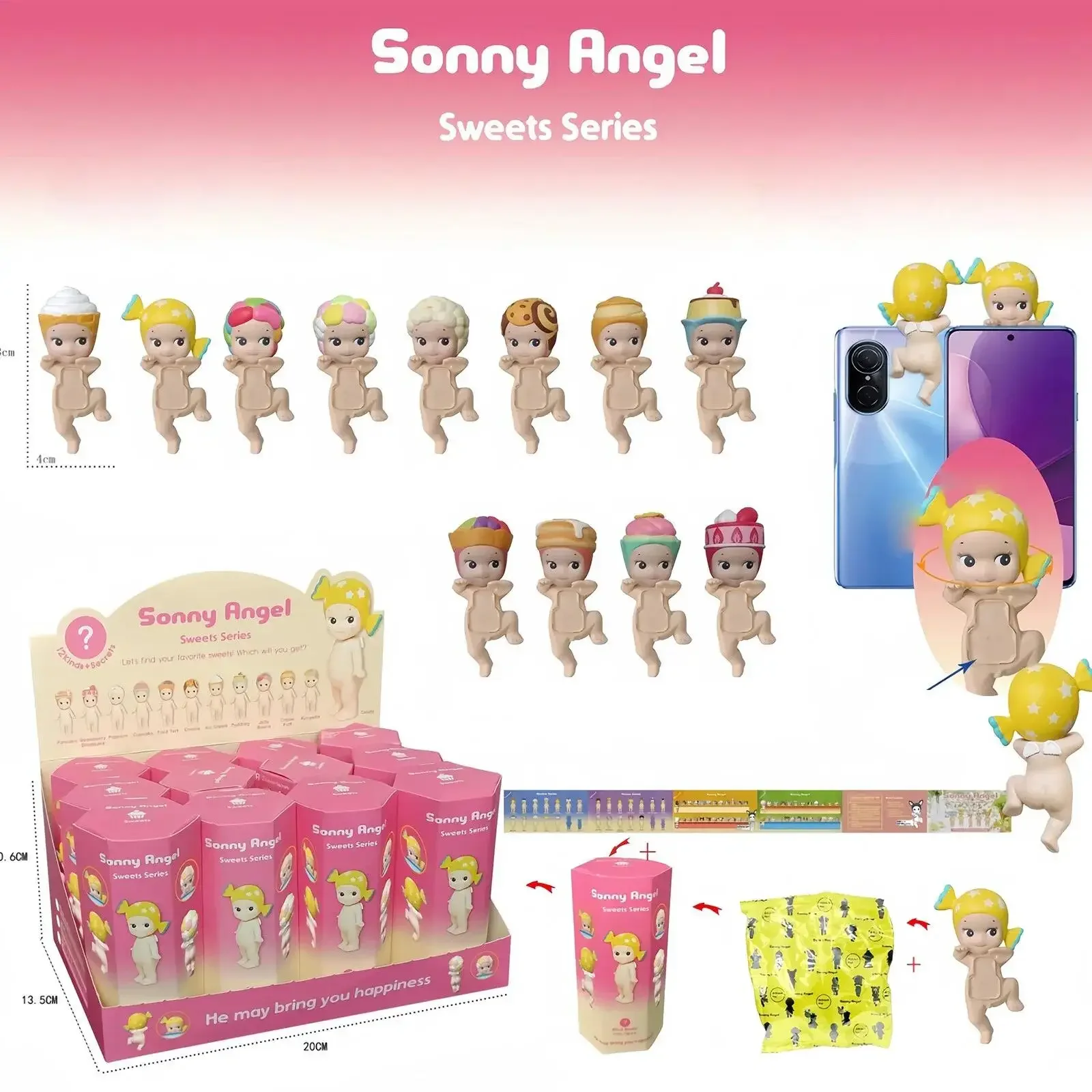 Sonny-Angel-Candy-Leg-Lift-Toy-Angel-Cute-Mystery-Surprise-Toy-Anime ...