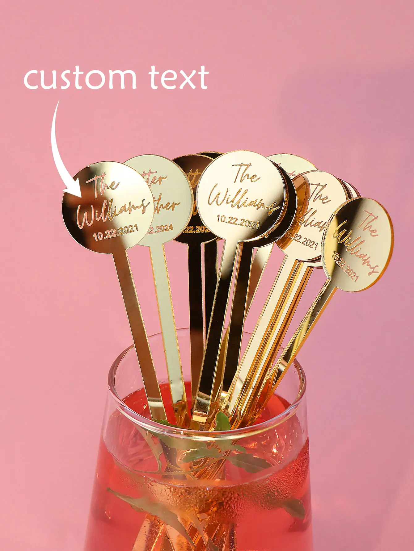 Personalized Drink Stirrers Wedding Drink Custom Name Stir Swizzle ...
