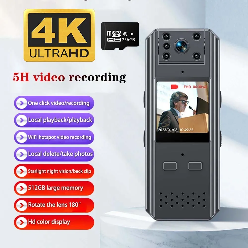 2K-4K-HD-Image-Quality-Chest-Body-Camera-Mini-IR-Night-Vision-Anti ...