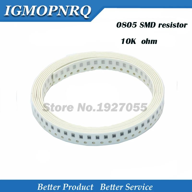 300PCS 0805 k 103 SMD Resistor erro 10 10K ohm 1/8W 103 Resistor De ...