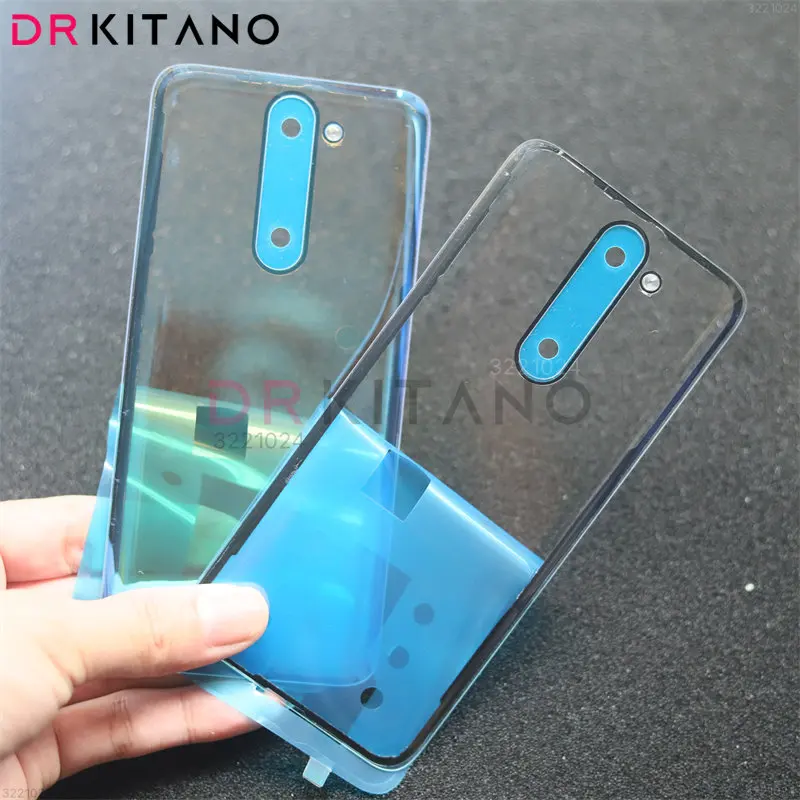 Transparent Clear Glass For Xiaomi Redmi Note 8 Pro Battery Cover Back ...