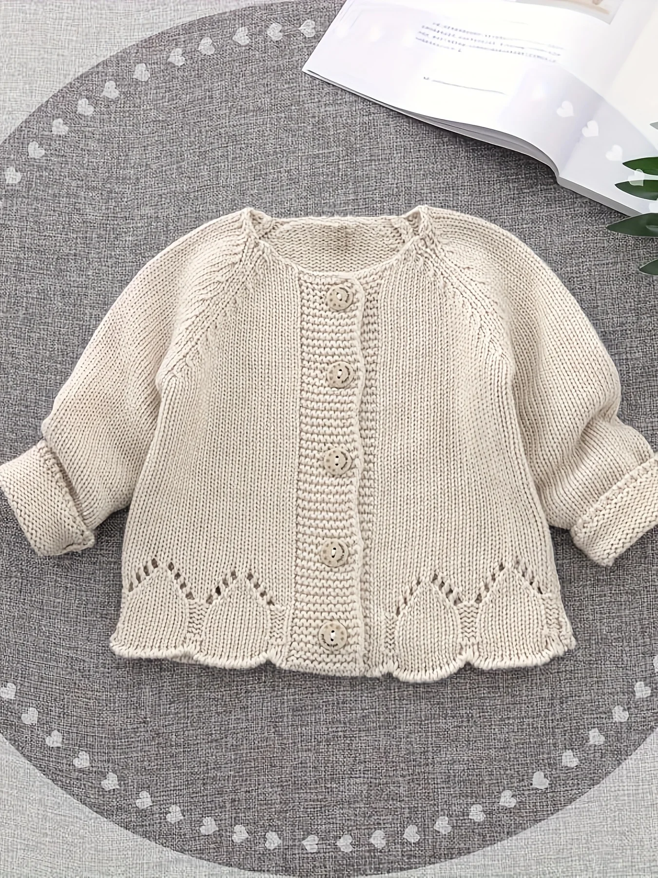 Baby Knitwear Cardigan, Girl's Knitted Knitwear, Kidsren's Spring ...