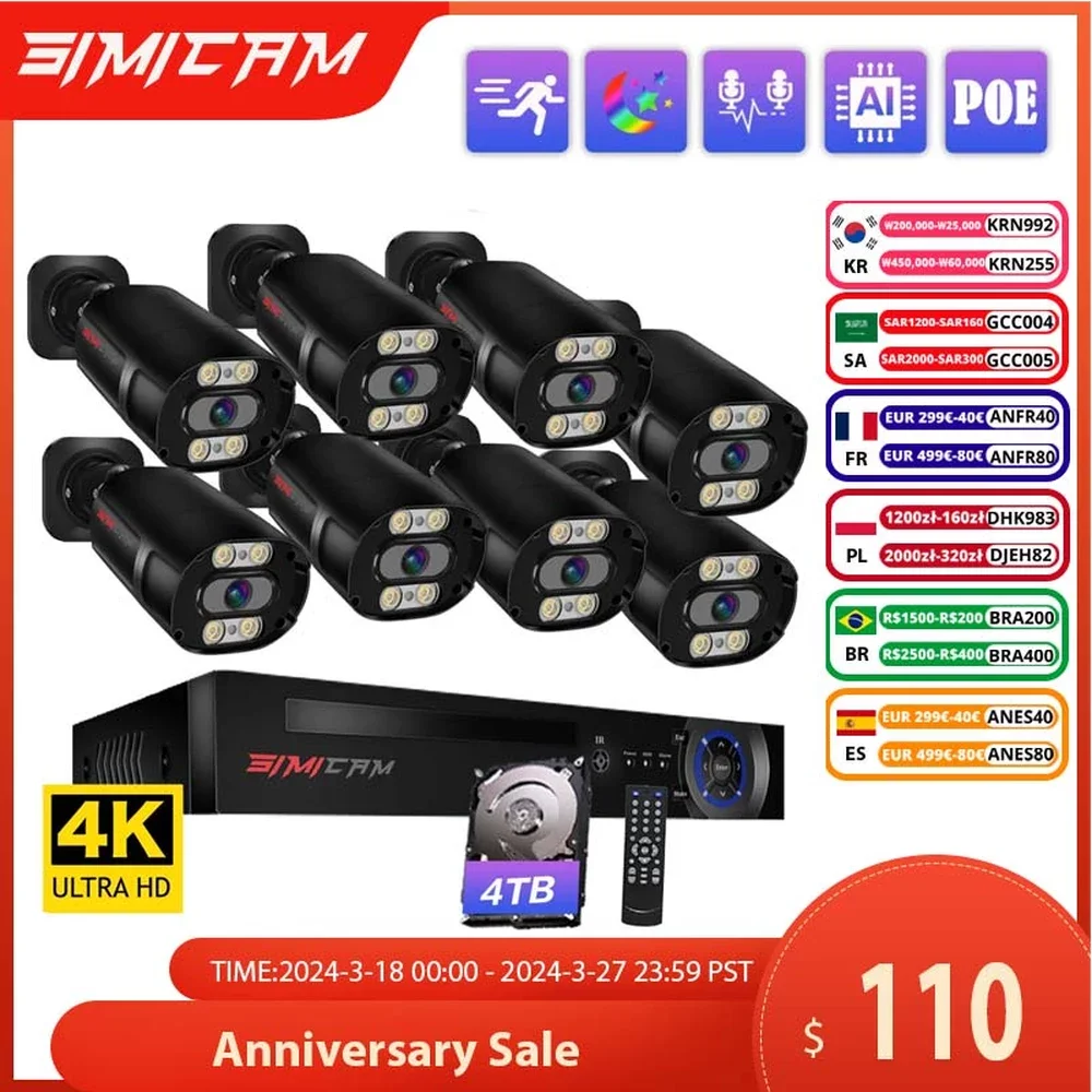 4K-Security-System-NVR-Kit-Ultra-HD-8MP-POE-Metal-Street-Waterproof ...