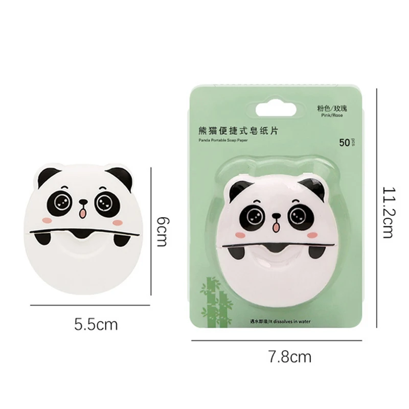 50pc-box-Cute-Panda-Disposable-Washing-Soap-Paper-Hand-Washing-Bath ...