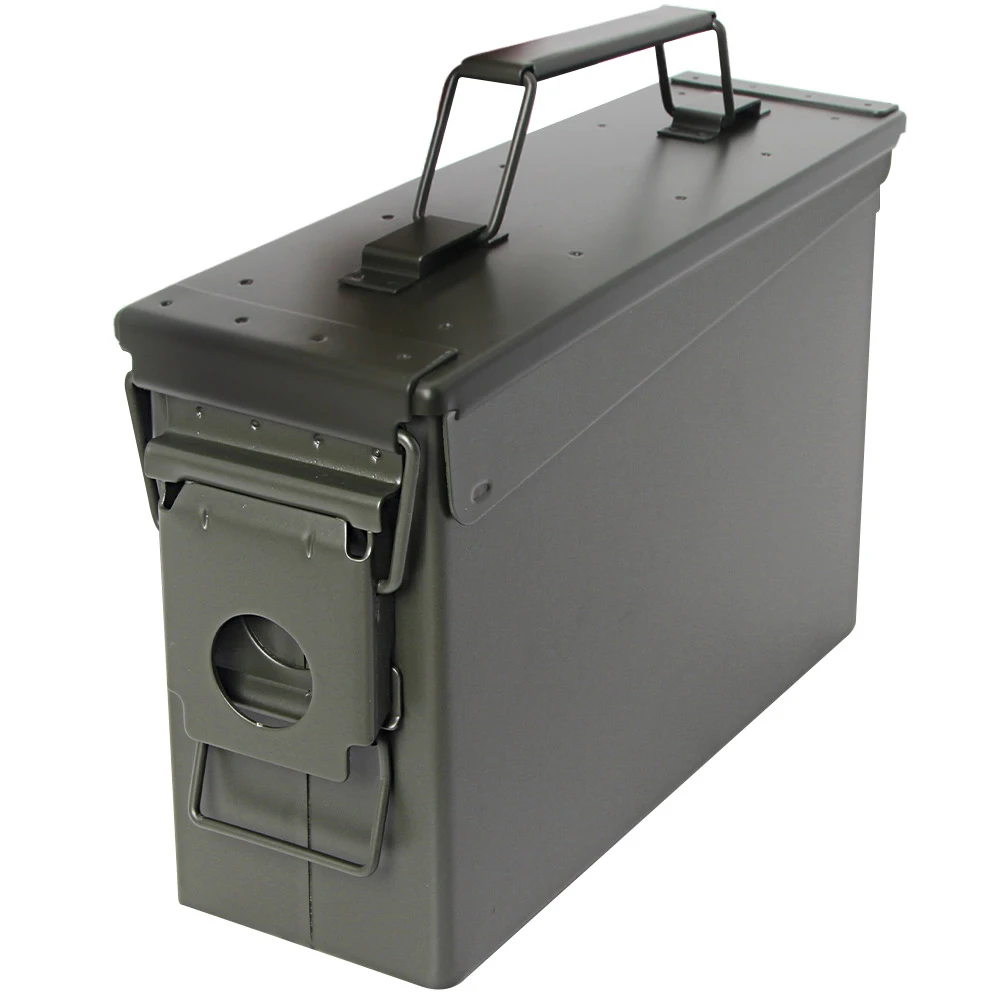 30-Cal-Metal-Ammo-Case-Can-Valuables-and-Battery-Solid-Steel-Holder-Box ...