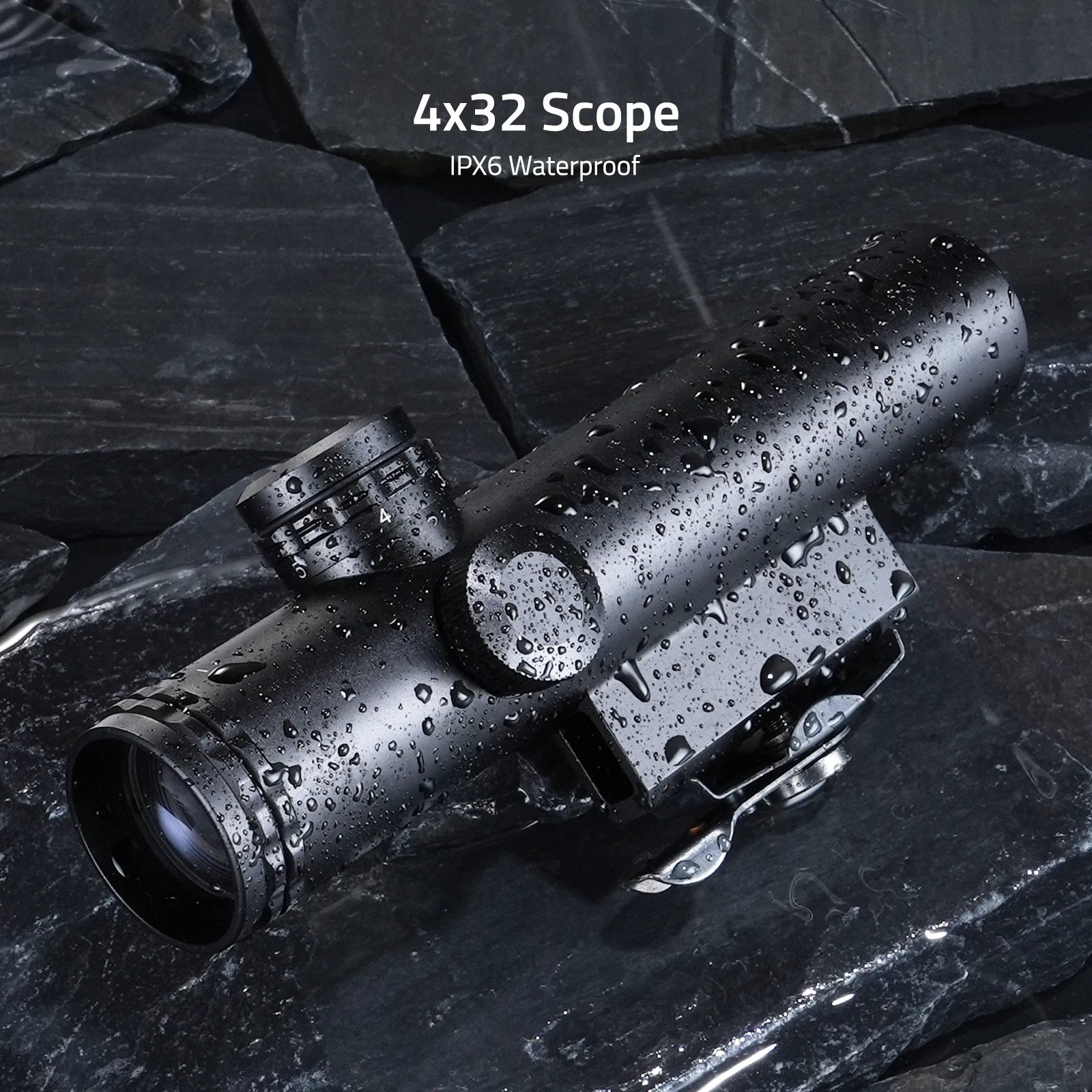 MIDTEN M4 M16 ปืนไรเฟิลขอบเขต HD 4x20 Sight Grunt 4x20 มม.Duplex ...