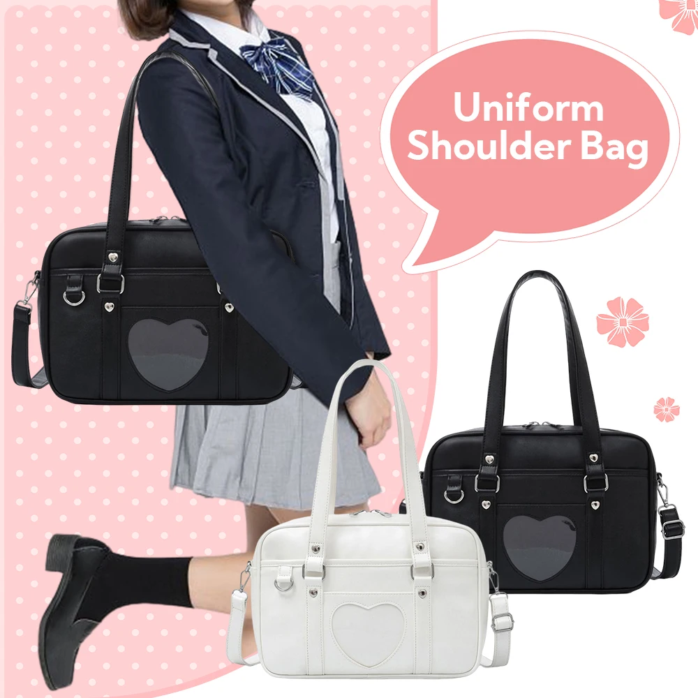 Japanese-School-Handbag-Pu-Leather-Heart-shaped-Jk-Uniform-Bag-Japanese ...