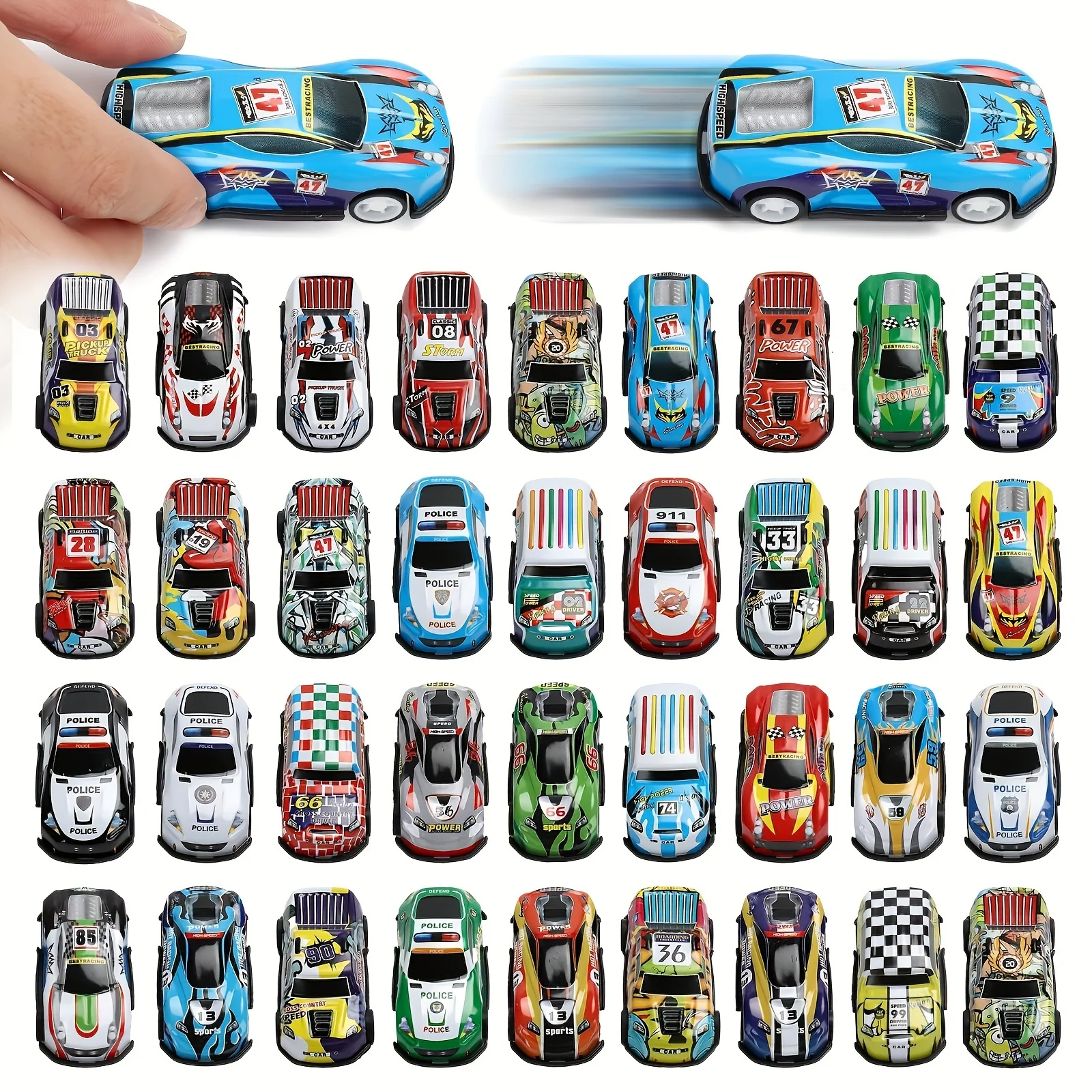 15 pack Mini Pull Back Cars for Kids - Bulk Party Favor Race Cars Toys ...