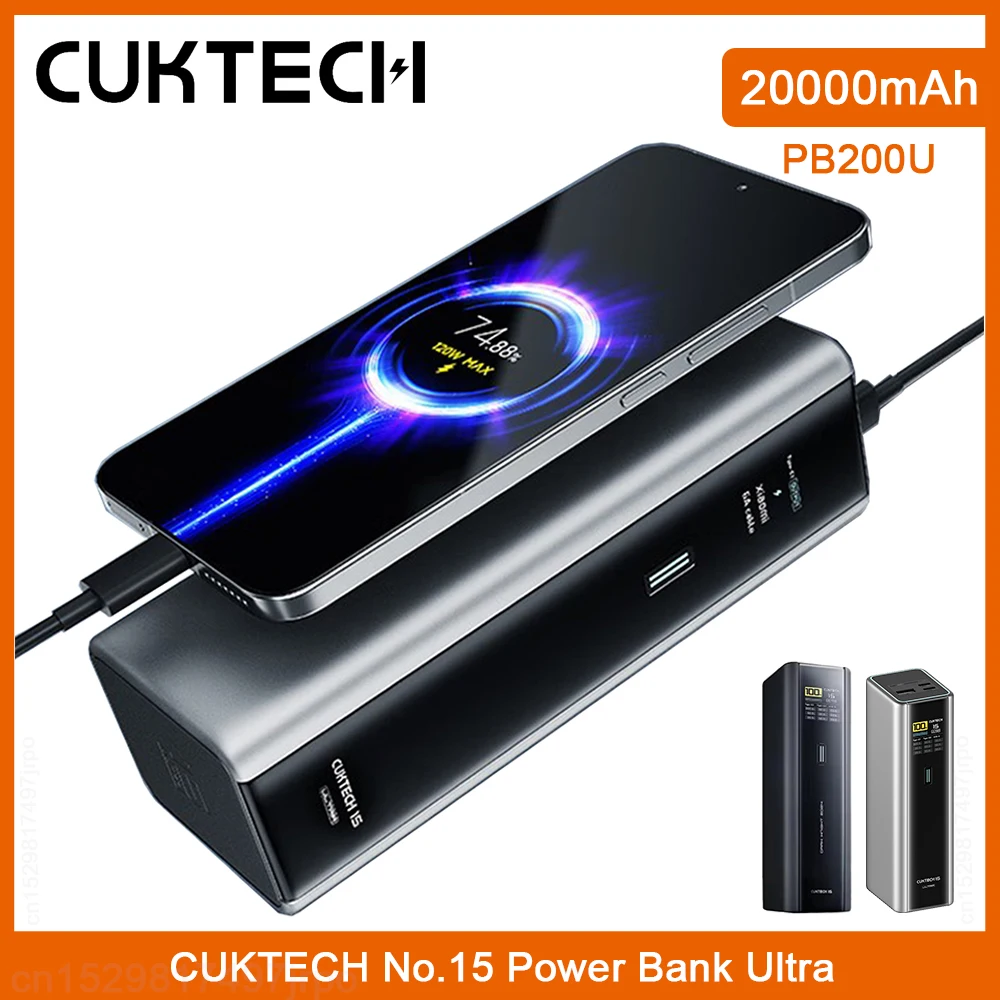 CUKTECH No.15 Power Bank Ultra 20000mAh PB200U Multi-ports 210W MAX ...