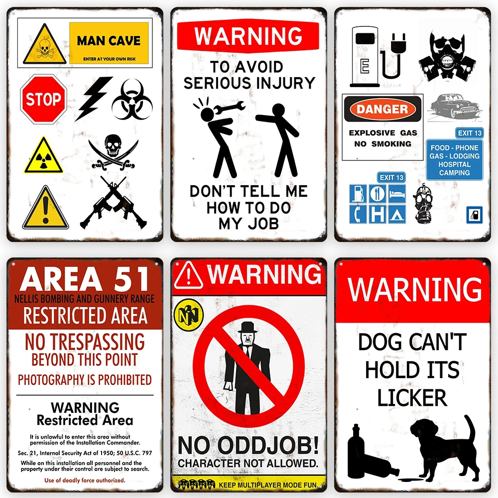 Zoo Warning Signs