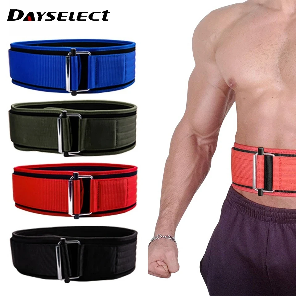 Self-locking Buckle Weightlifting Belt Fitness Adjustable Nylon Gym ...