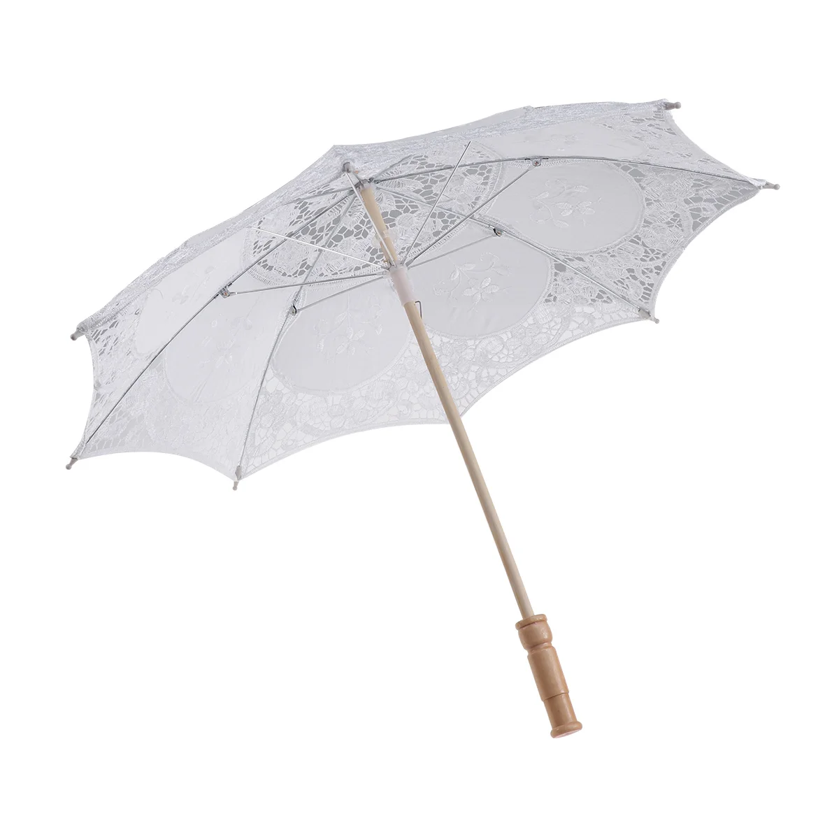 Umbrellas-for-Rain-Photography-Prop-Lace-Classical-Not-Rainproof-White ...