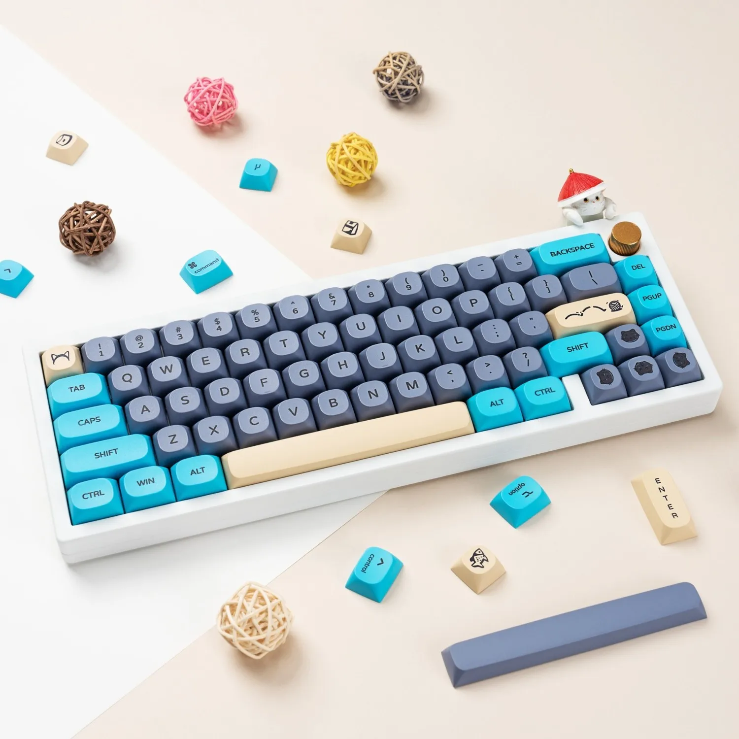 MOA-125Key-Cartoon-Pbt-Artisan-Keycap-Personalized-Custom-Keycaps-Five ...