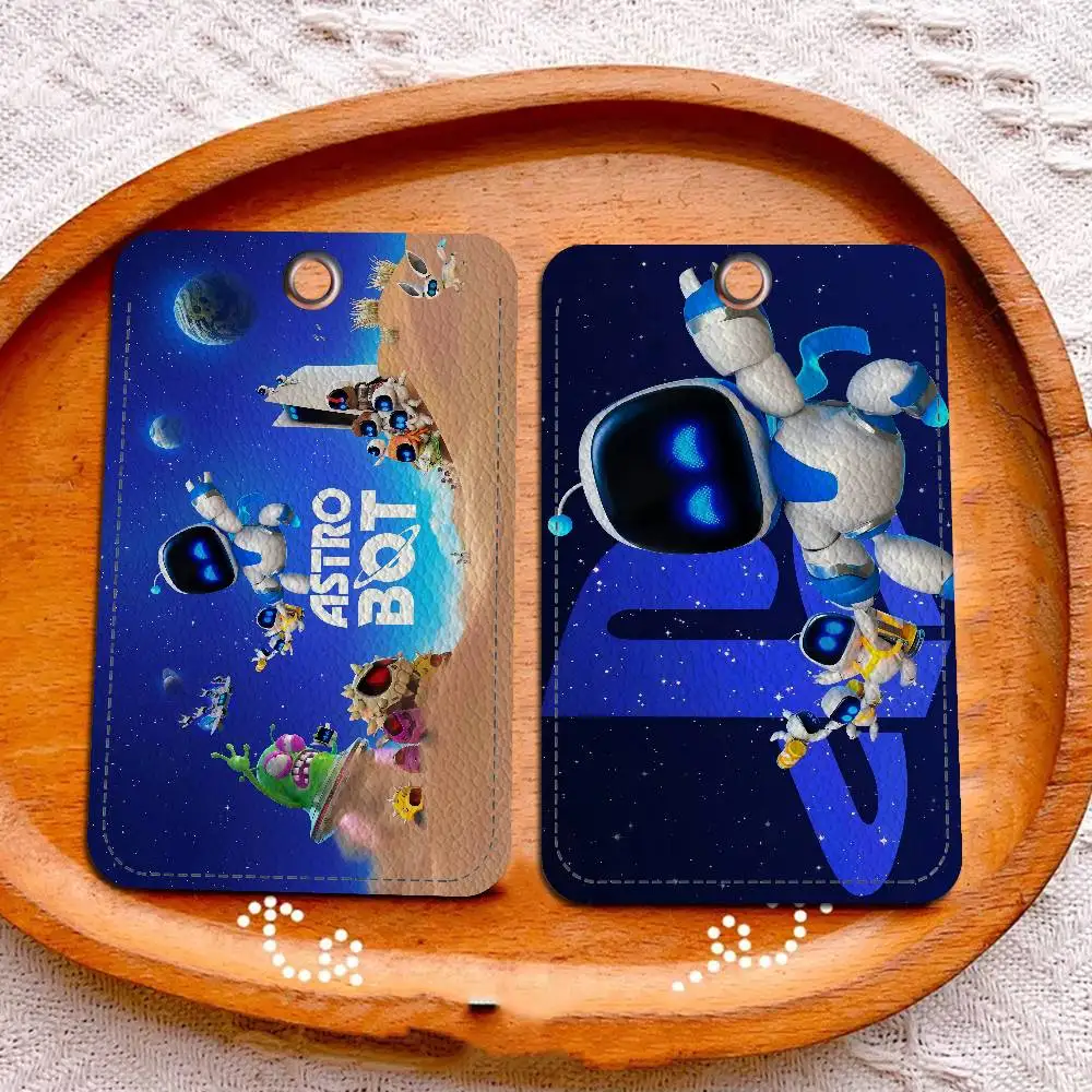 Retro Cartoon A-Astro Bot Keychain With Access Card Holder, Bus Pass ...