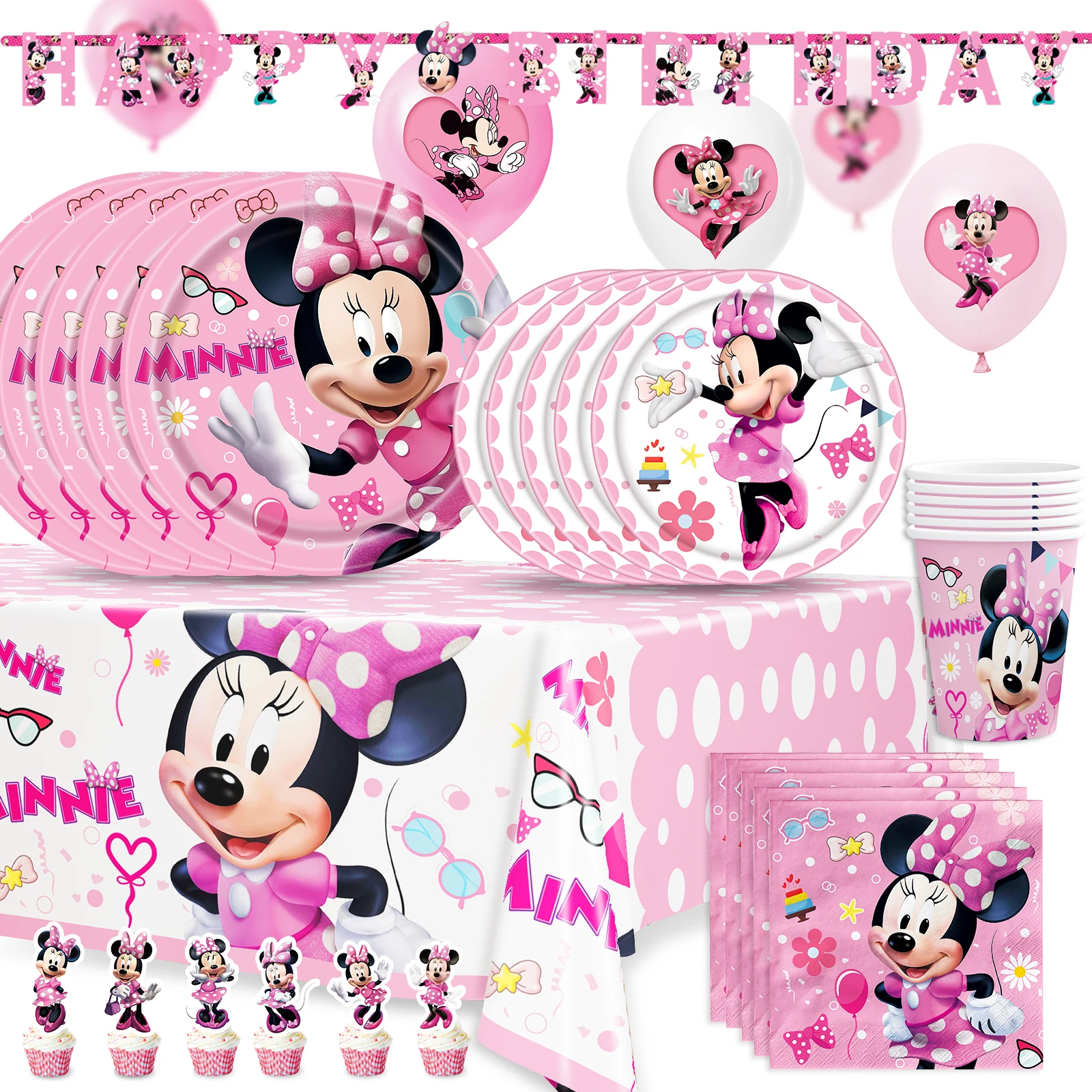 Minnie Mouse Birthday Party Supplies and Decorations Minnie Mouse Party ...