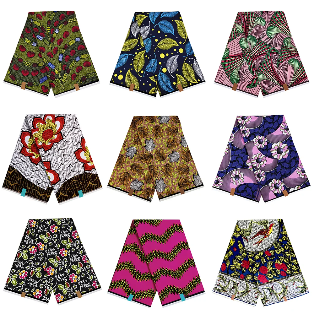 Ankara Fabric African Real Wax Print Fabric 100% Cotton High Quality 6 ...