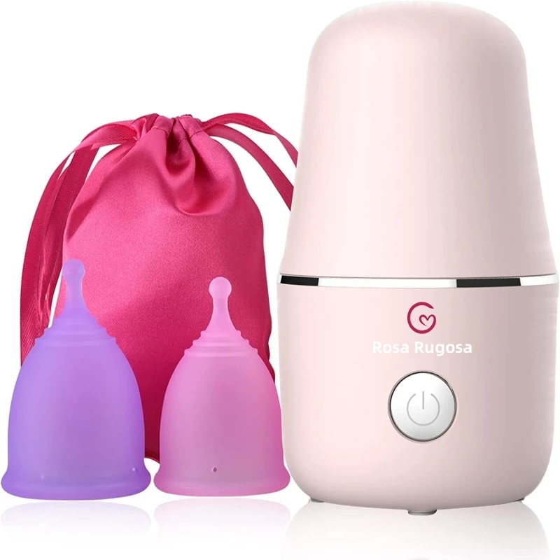 Portable-Menstrual-Cup-Steam-Cleaner-With-2PCS-Silicone-Menstrual-Cups ...