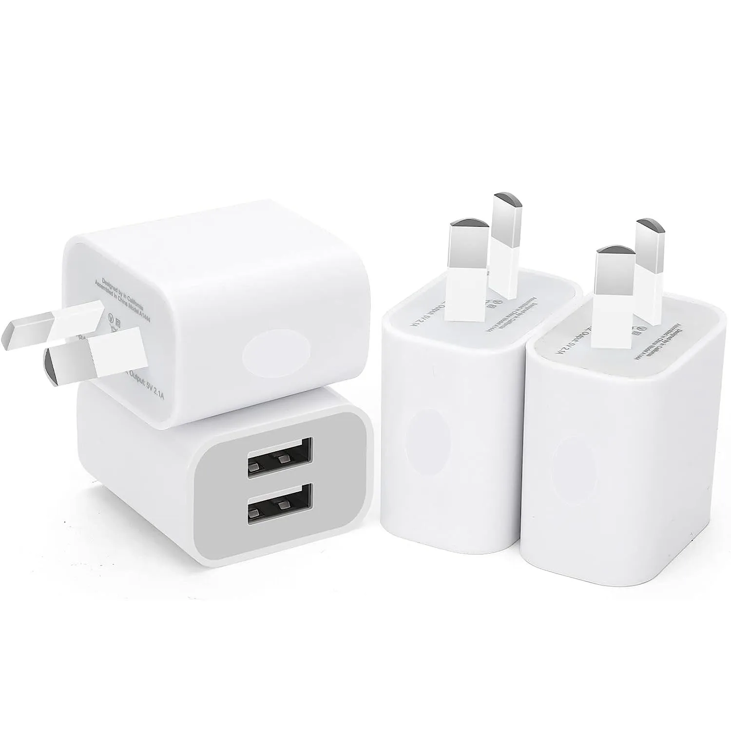 Dual USB Wall Charger USB Power Adapter Plug Double USB Wall Plug ...