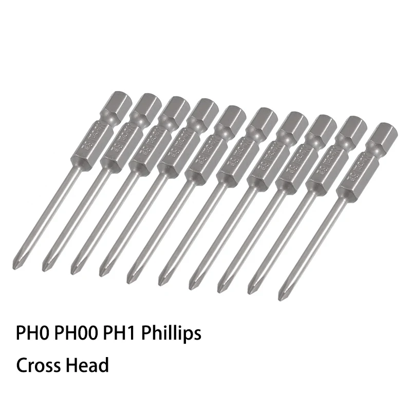 10pcs-PH0-PH00-PH1-Phillips-Magnetic-Screwdriver-Bits-1-6mm2mm-3mm ...